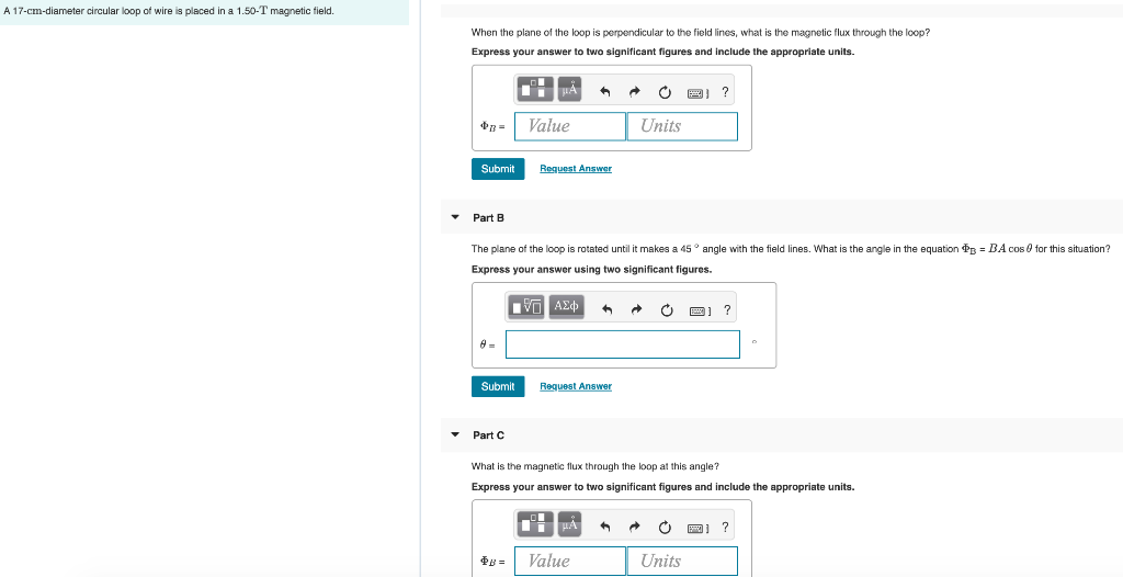 Solved A 17-cm-diameter circular loop of wire is placed in a | Chegg.com