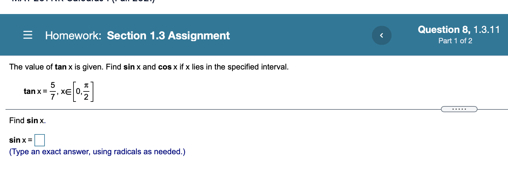 Solved Mat Homework Section 1 3 Assignment