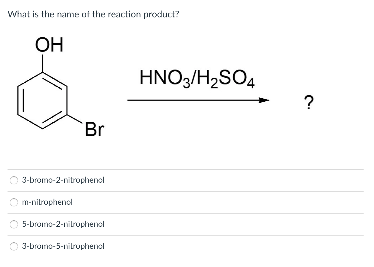 Solved What is the name of the reaction product? OH | Chegg.com