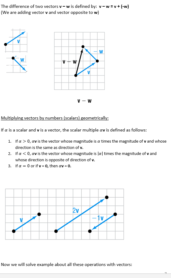 Solved Vectors (Geometric vectors): In this part we want to | Chegg.com