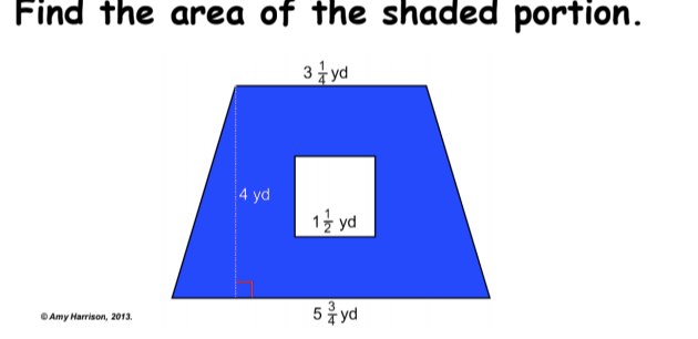 Solved Find the area of the shaded portion. | Chegg.com