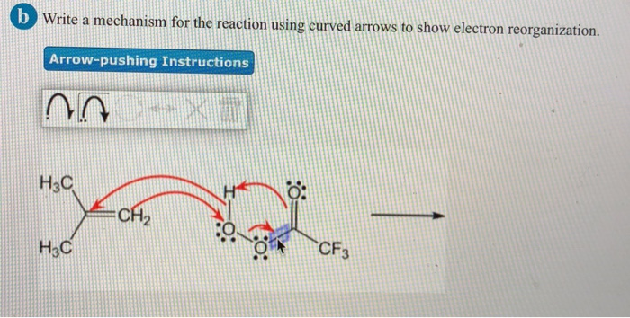 Solved Write a mechanism for the reaction using curved | Chegg.com