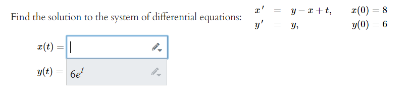 Solved Find the solution to the system of differential | Chegg.com