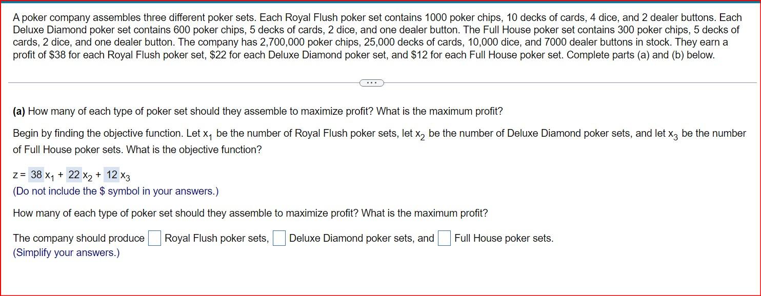 Solved Use the simplex method to solve. Minimize subject | Chegg.com