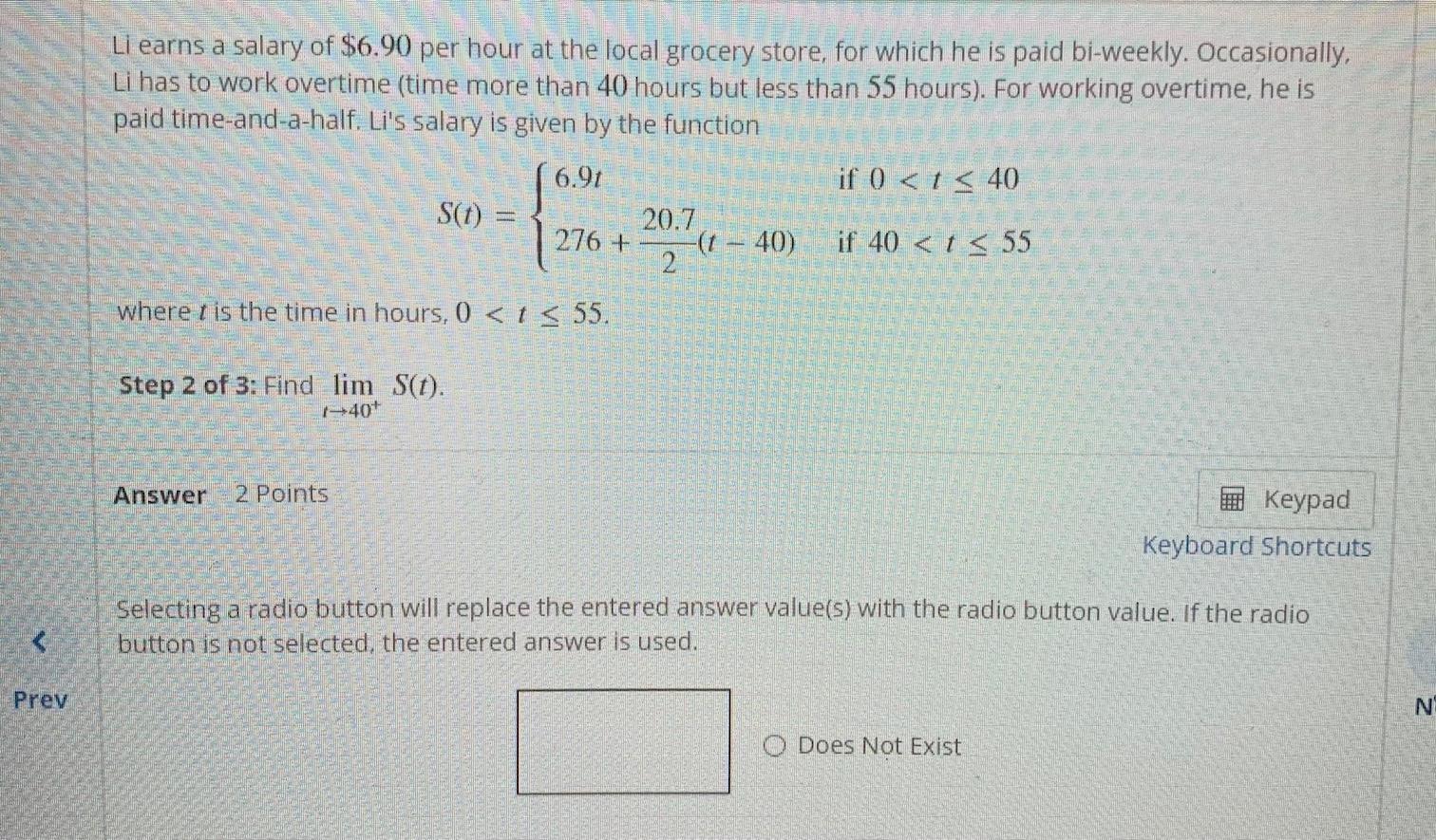 Solved Li earns a salary of $6.90 per hour at the local | Chegg.com