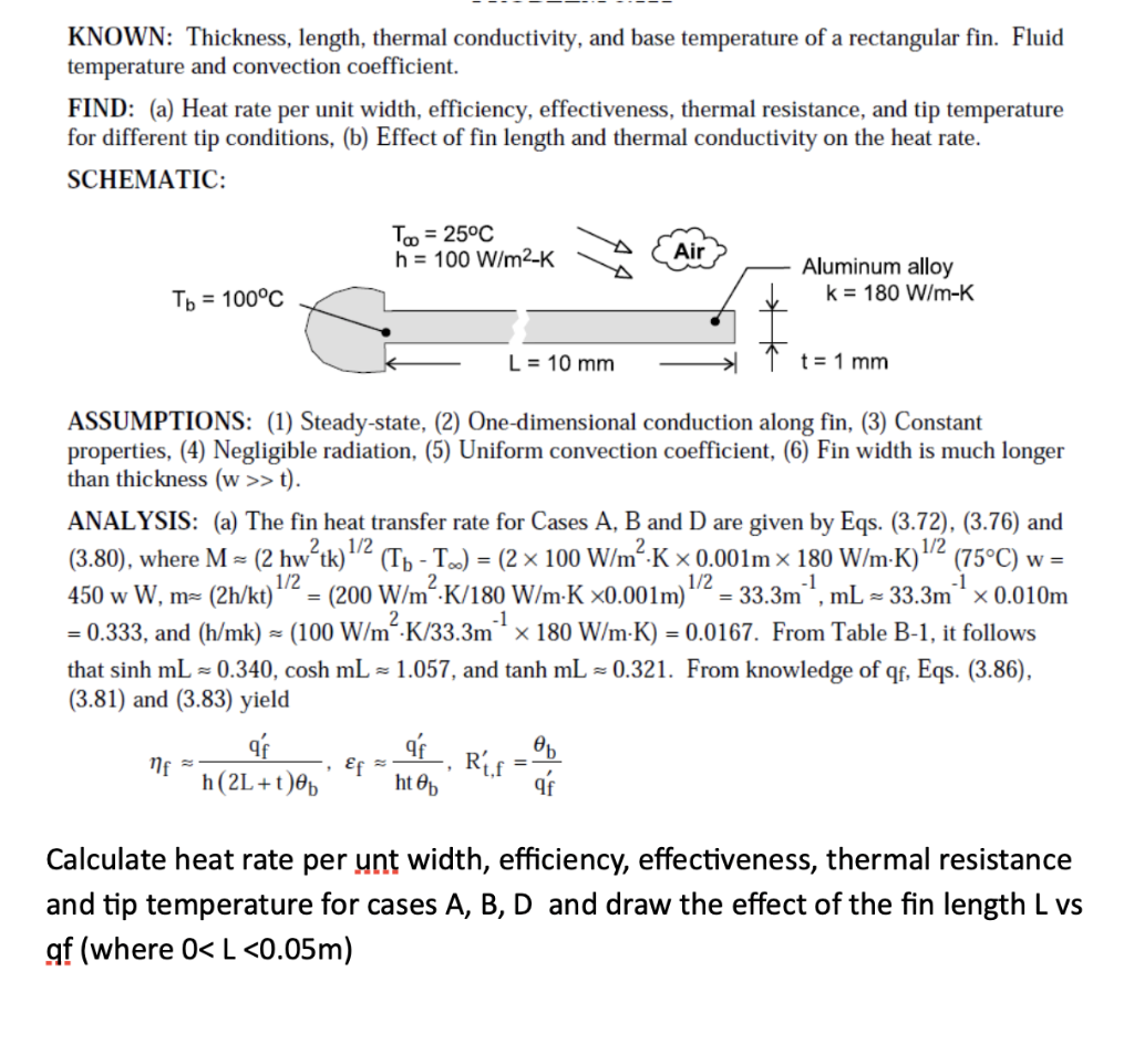 Solved Using this temperature distribution with Equation | Chegg.com