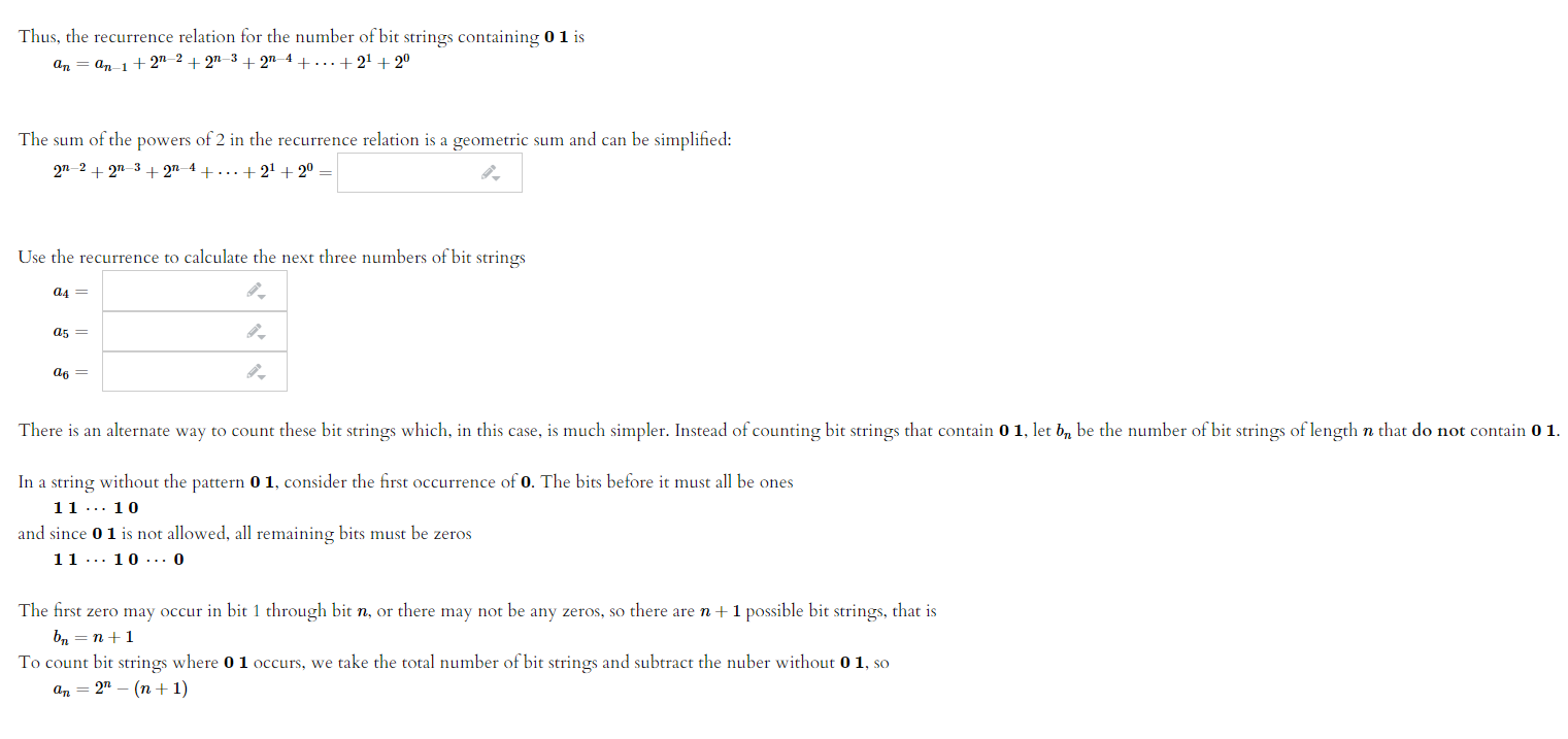 Solved Application Of Recurrence Relations Let A N Be The