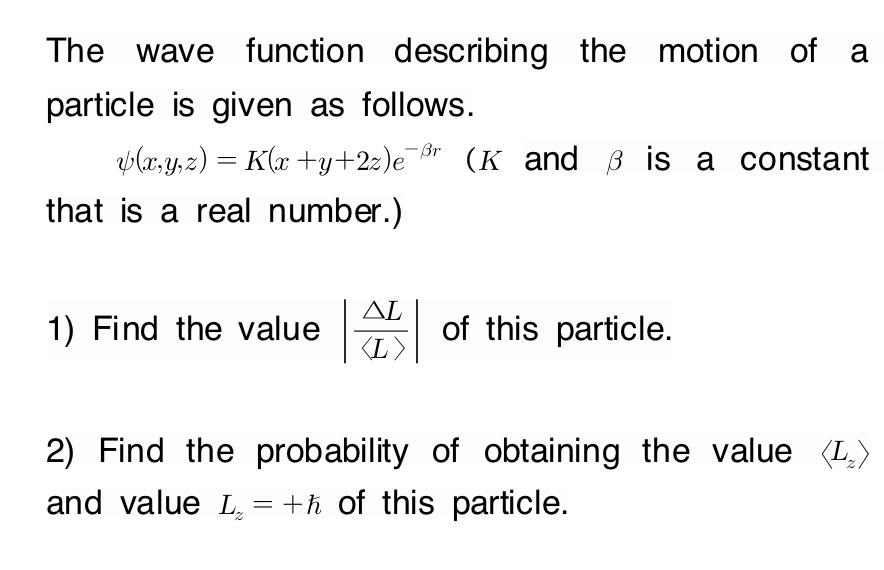 Solved The wave function describing the motion of a particle | Chegg.com