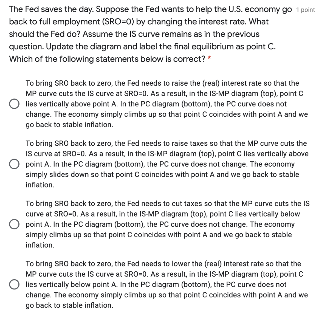 Solved Initial Equilibrium. Consider the IS-MP-PC model. | Chegg.com