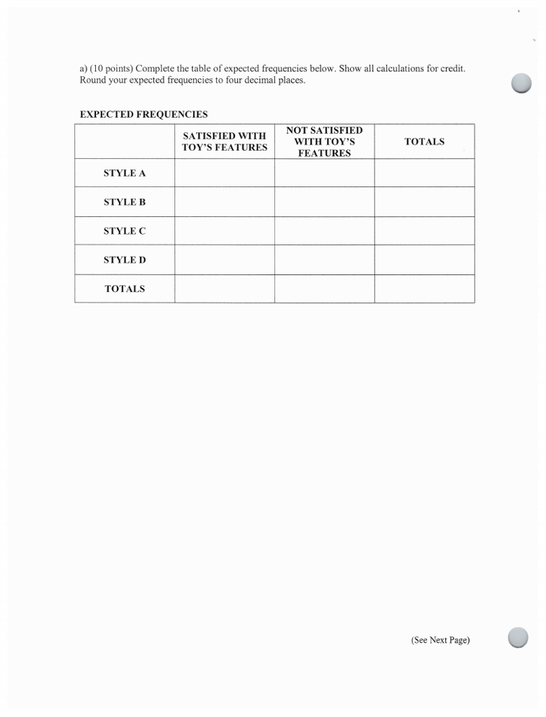 Solved STATISTICS Name: Date: ASSIGNMENT- CHI SQUARE | Chegg.com