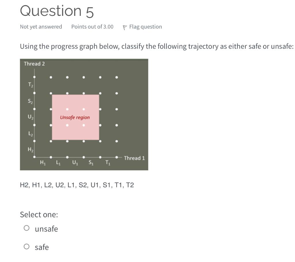 Solved Question 5 Not yet answered Points out of 3.00 P Flag | Chegg.com