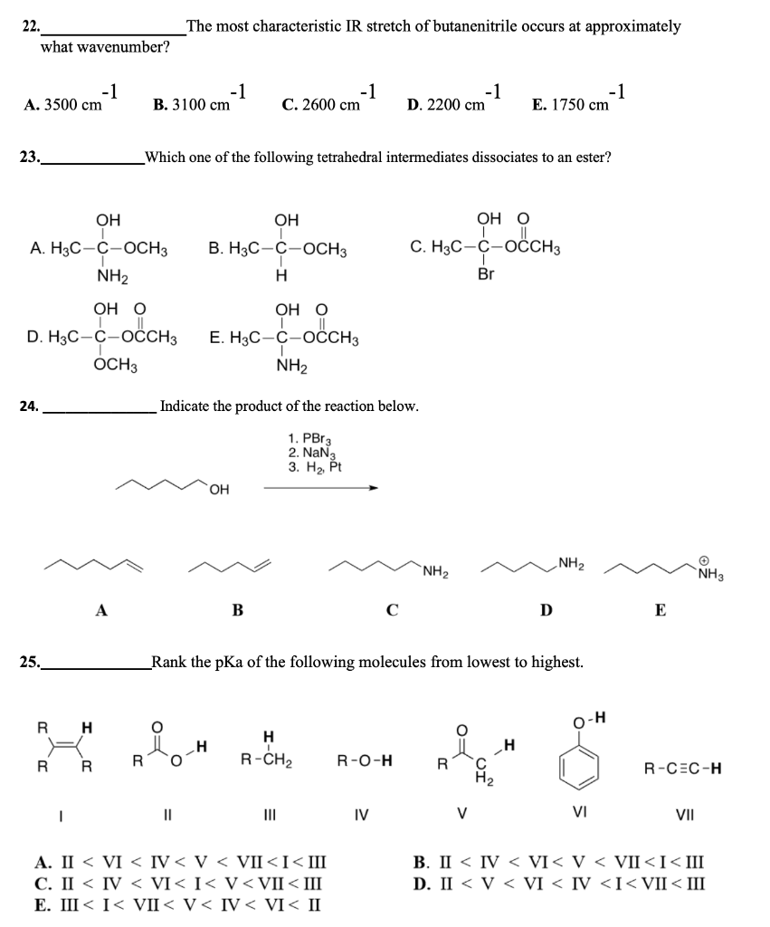 Solved The most characteristic IR stretch of butanenitrile | Chegg.com