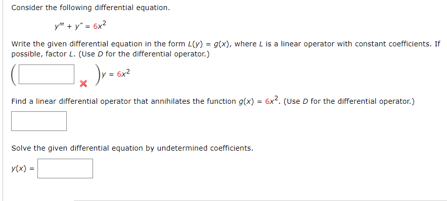 Solved = Consider the following differential equation. y" + | Chegg.com