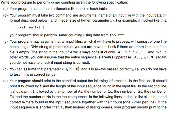 Solved K Mer Counting With C