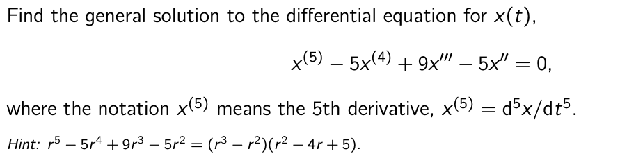 Solved Find the general solution to the differential | Chegg.com