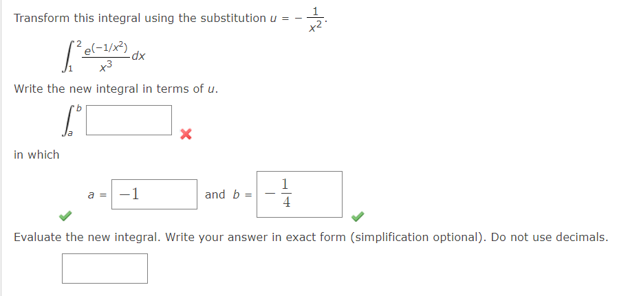 Solved Transform this integral using the substitution | Chegg.com
