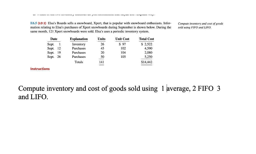 Solved E6.5 (LO 2) Elsa's Boards sells a snowboard, Xpert, | Chegg.com