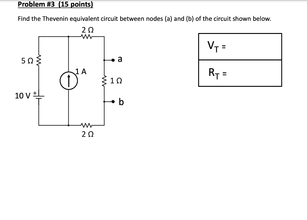 Solved Find the Thevenin equivalent circuit between nodes | Chegg.com