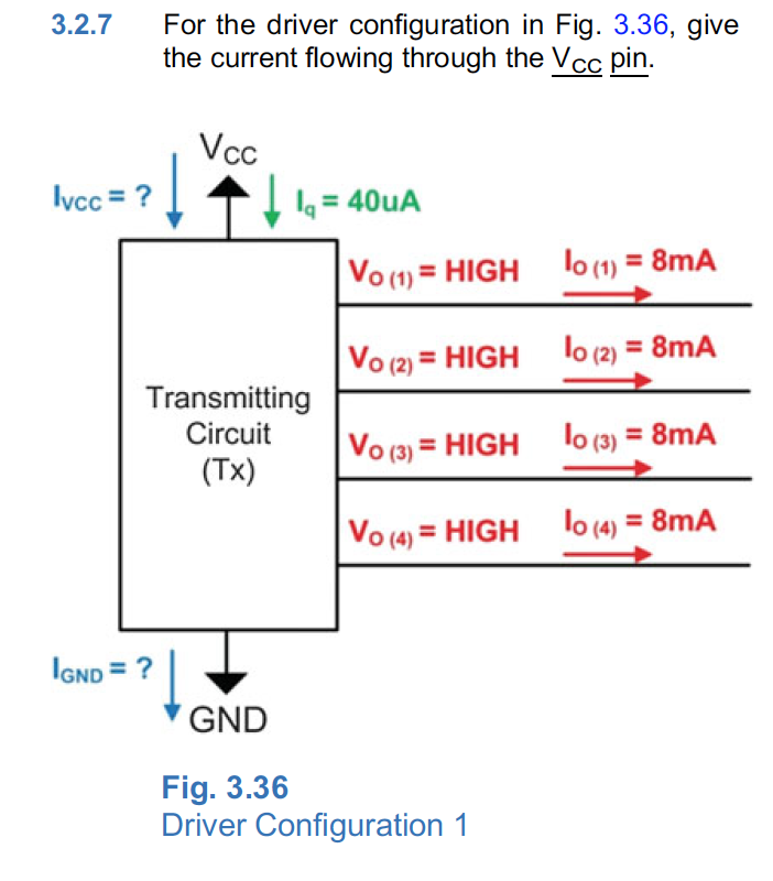 Solved 3.2.7 For the driver configuration in Fig. 3.36, give | Chegg.com