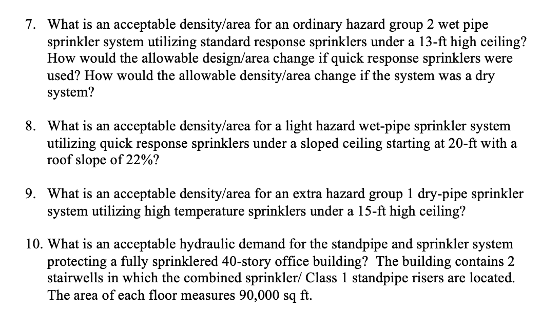 Solved 7. What is an acceptable density/area for an ordinary | Chegg.com