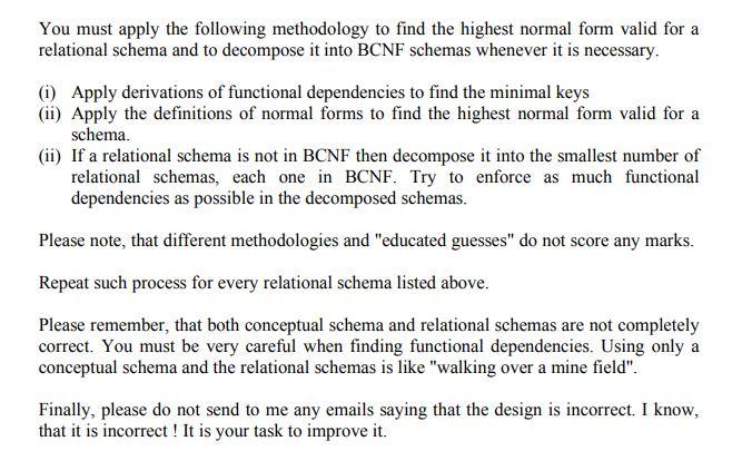 Task 2 4 Marks Normalization Of Relational Schemas 
