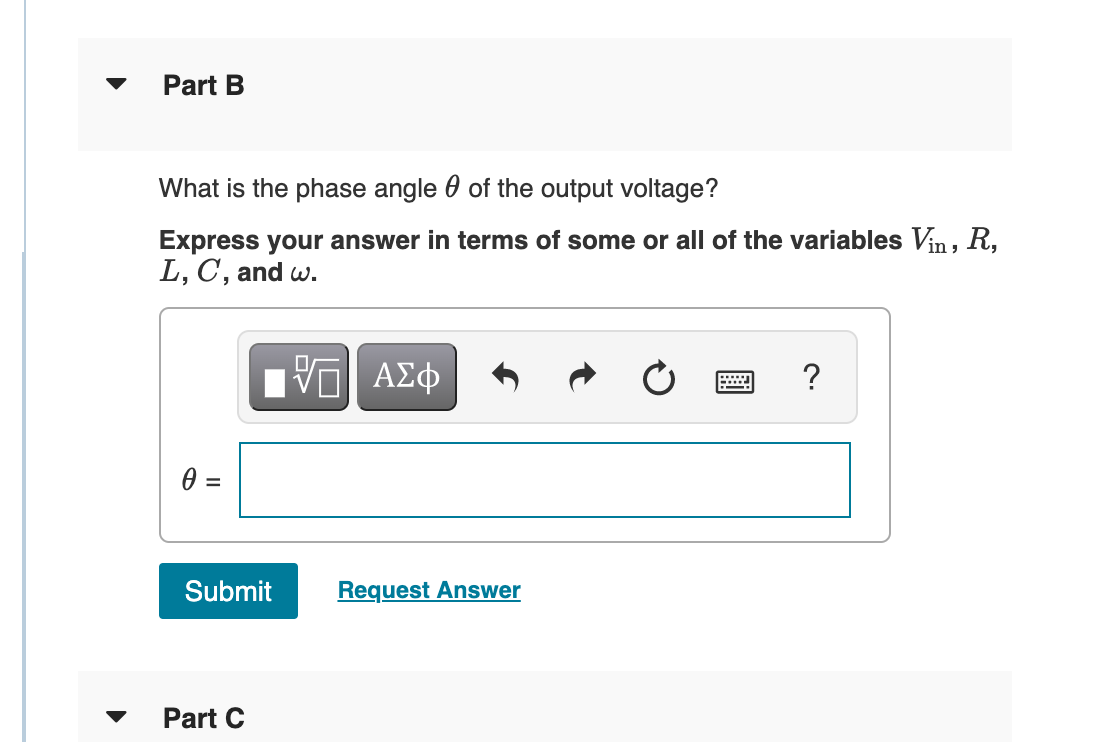 Solved Constants The L-R-C series circuit shown in (Figure | Chegg.com