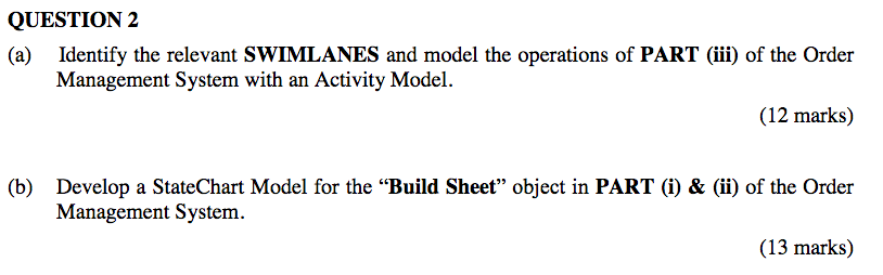 Solved Study the Order Management System cases study given | Chegg.com