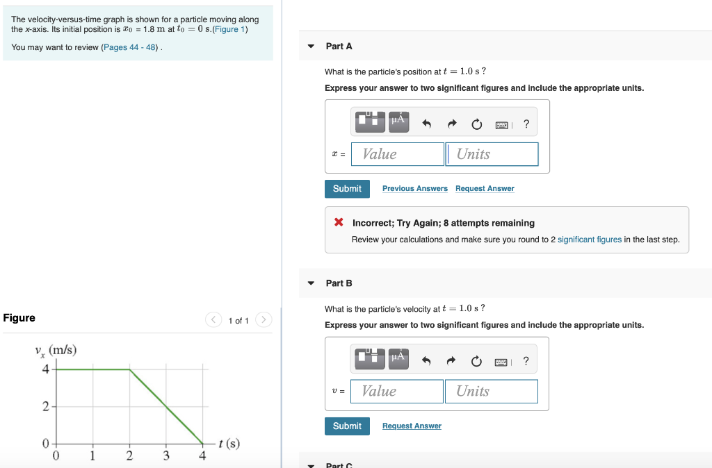 Solved The velocity-versus-time graph is shown for a | Chegg.com