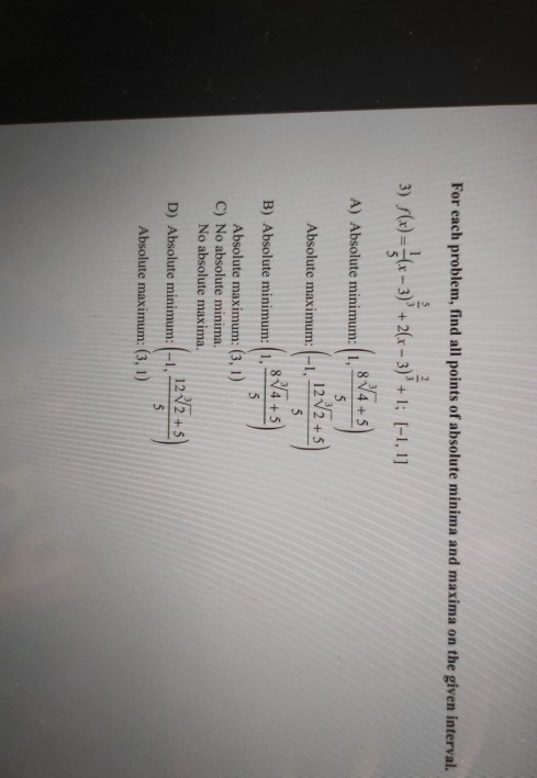 Solved For each problem, find the open intervals where the | Chegg.com