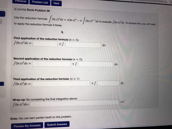 Solved Sec6.1: Problem 15 Previous Problem List (1 point) | Chegg.com