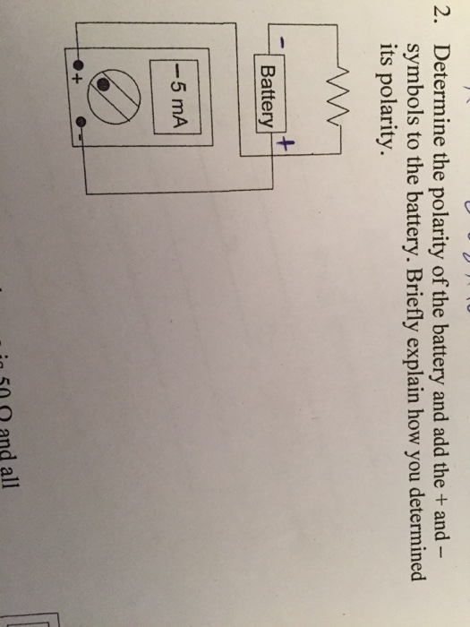 Solved Determine the polarity of the battery and add the + | Chegg.com Solved Determine the polarity of the battery and add the + | Chegg.com