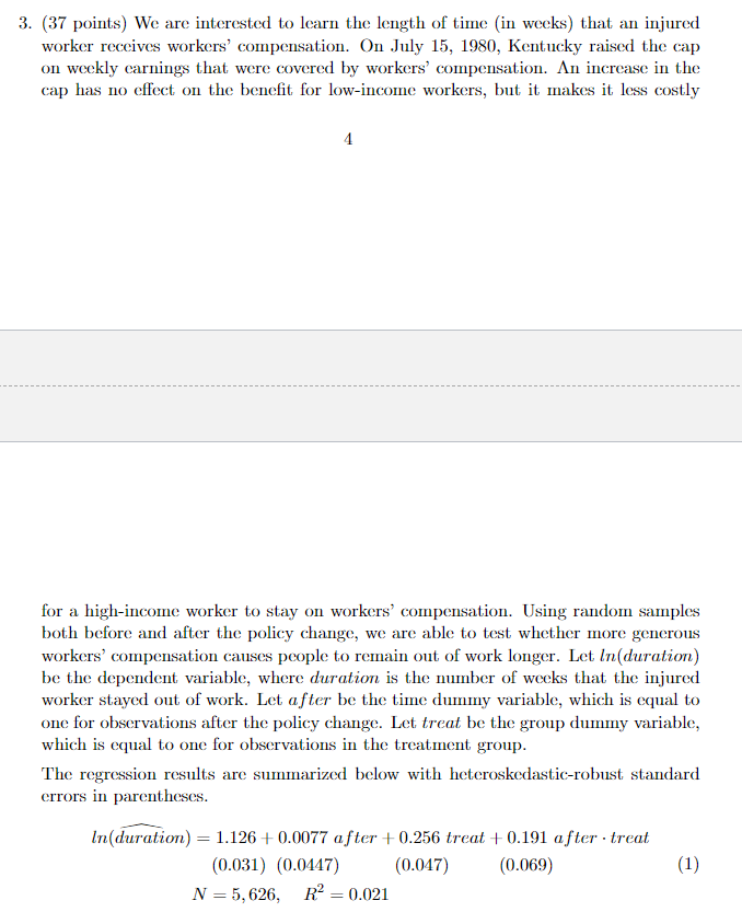 Solved 3. (37 points) We are interested to learn the length | Chegg.com