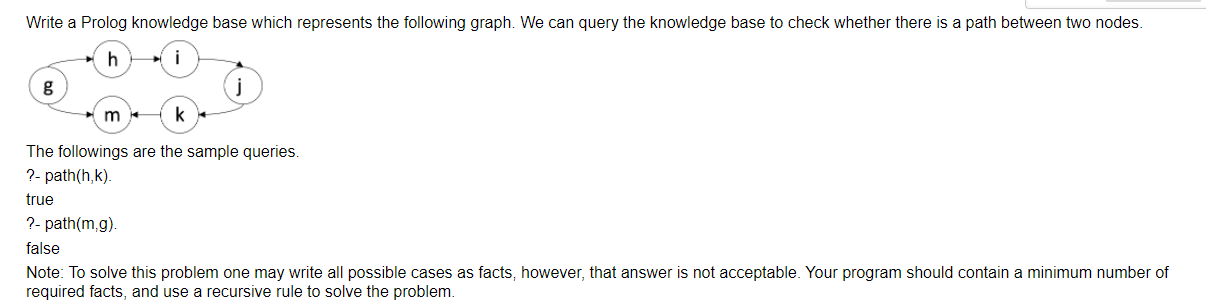 Solved Write A Prolog Knowledge Base Which Represents The 9211