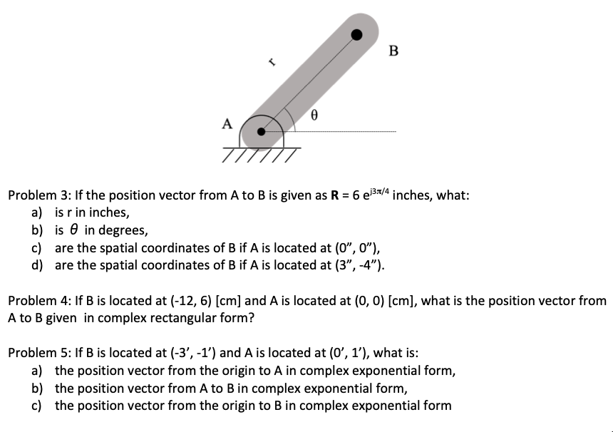Solved B r 0 A Problem 3: If the position vector from A to B | Chegg.com