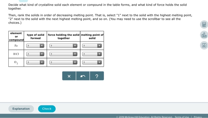 Solved Decide what kind of crystalline solid each element or | Chegg.com