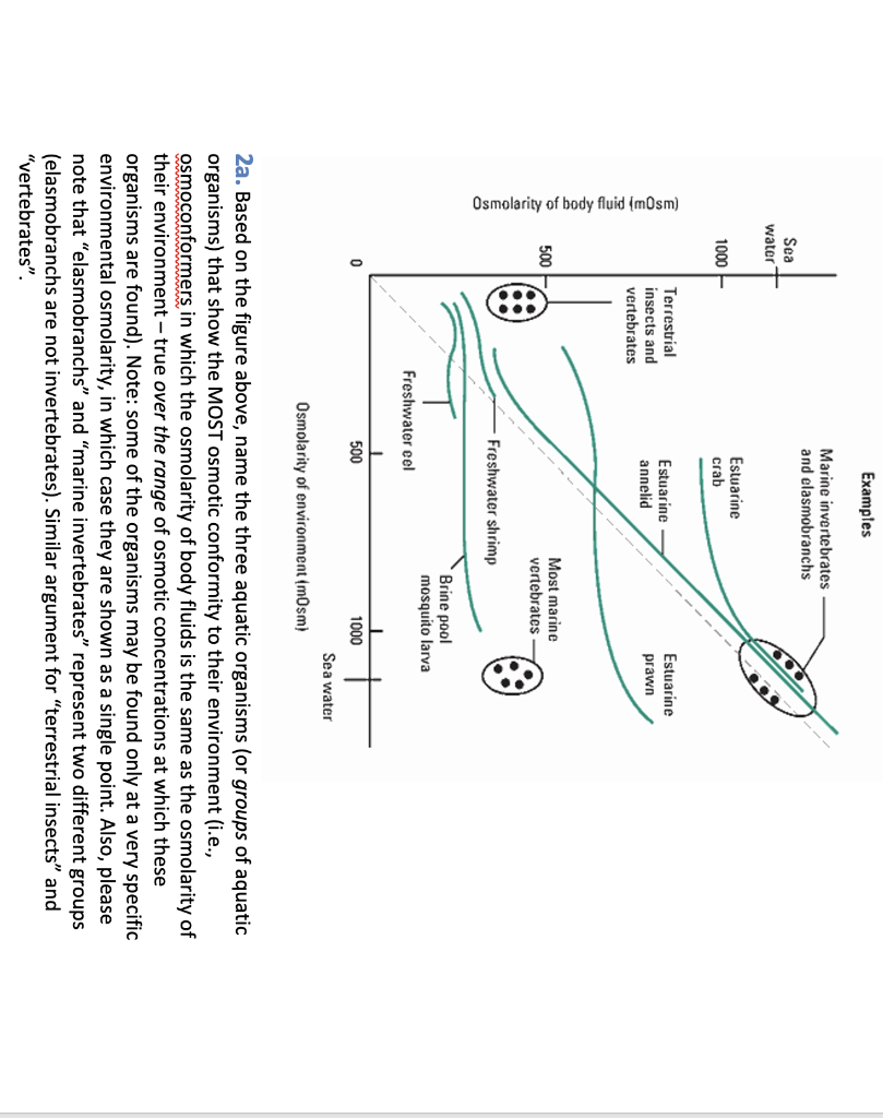 Solved 2a. Based on the figure above, name the three aquatic | Chegg.com