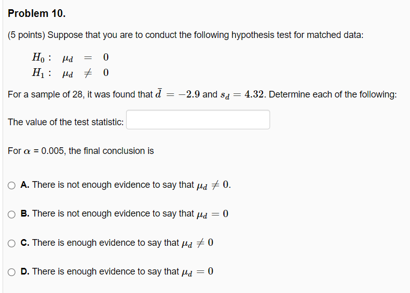 Solved Problem 10. (5 points) Suppose that you are to | Chegg.com