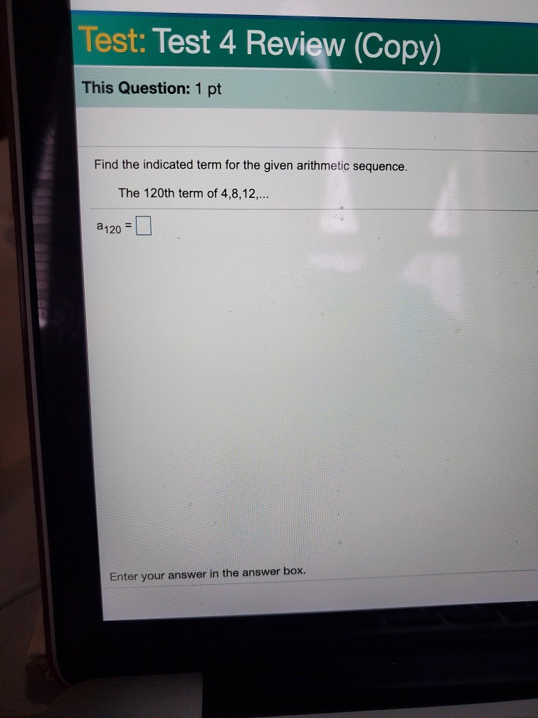 Solved Test: Test 4 Review (Copy) This Question: 1 pt Find | Chegg.com