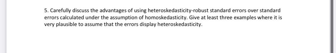 Solved 5. Carefully discuss the advantages of using | Chegg.com