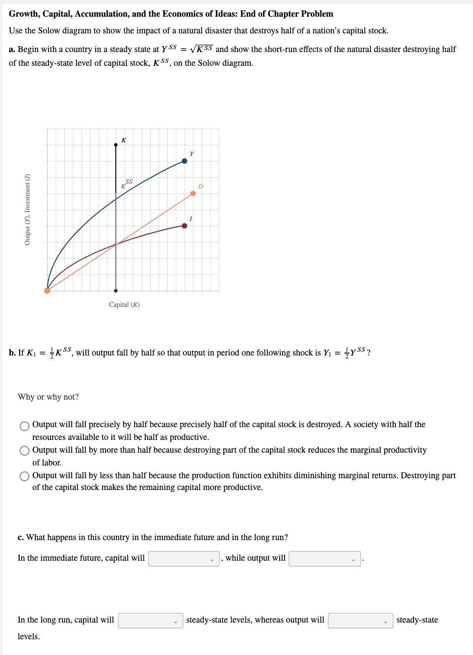 Solved Growth, Capital, Accumulation, and the Economics of | Chegg.com