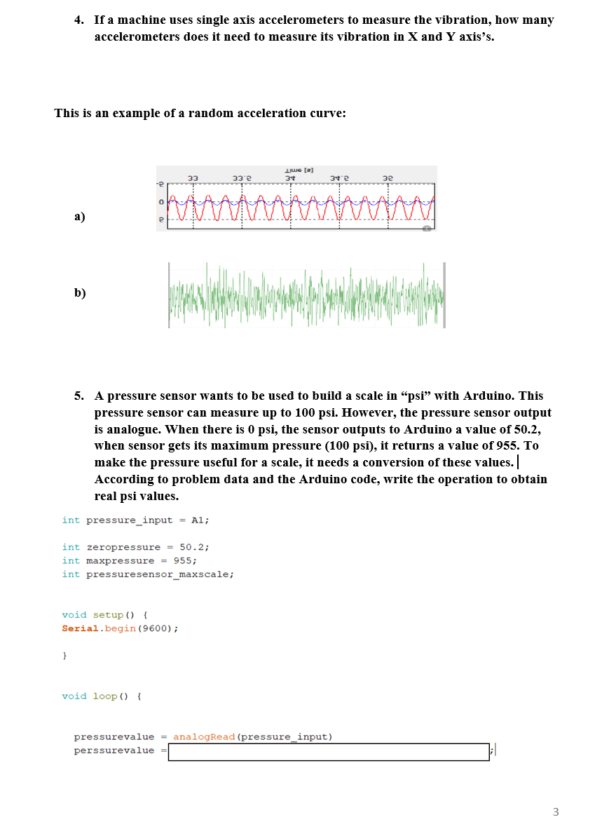 Solved 4. If a machine uses single axis accelerometers to | Chegg.com