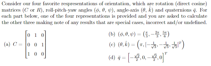 Solved Consider our four favorite respresentations of | Chegg.com