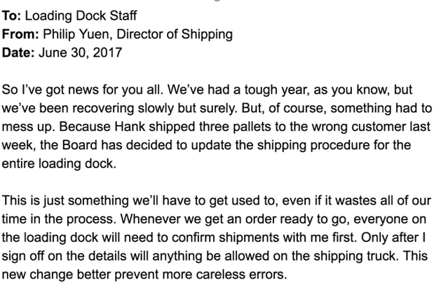 Solved Given below is an example of a poorly composed | Chegg.com