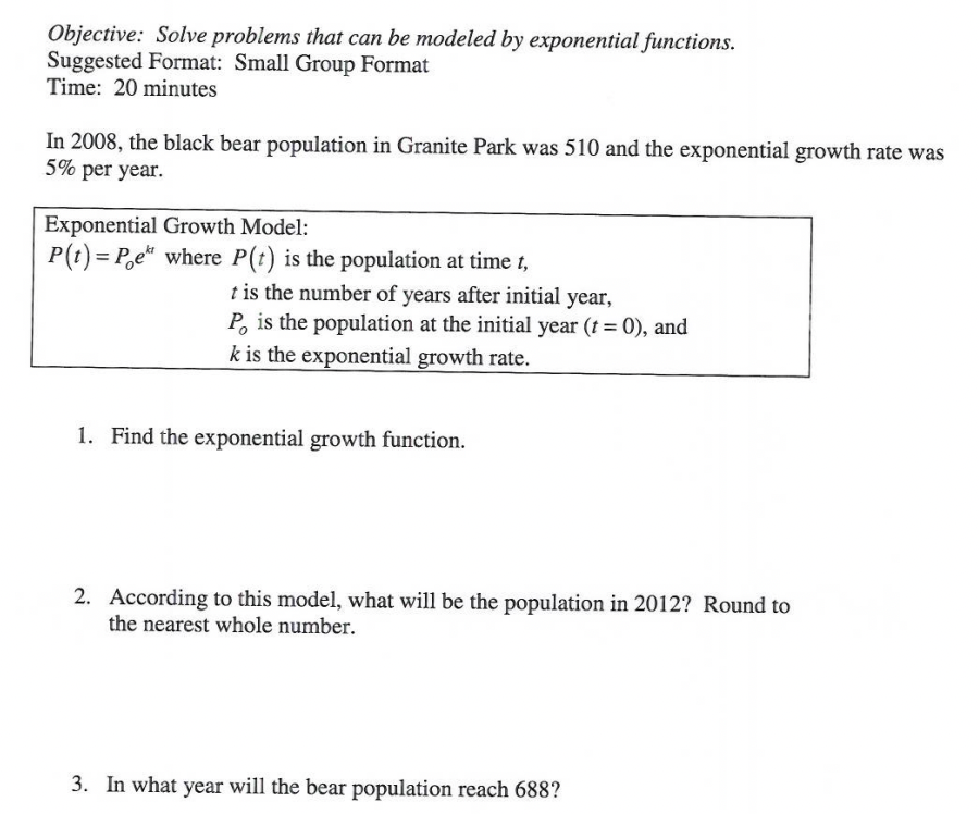 Solved Objective: Solve problems that can be modeled by | Chegg.com