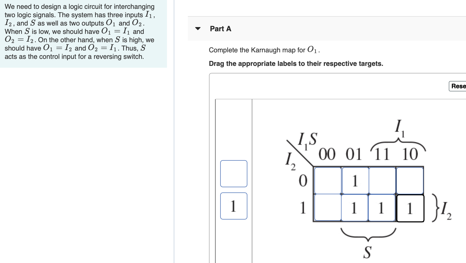 Solved We need to design a logic circuit for interchanging | Chegg.com