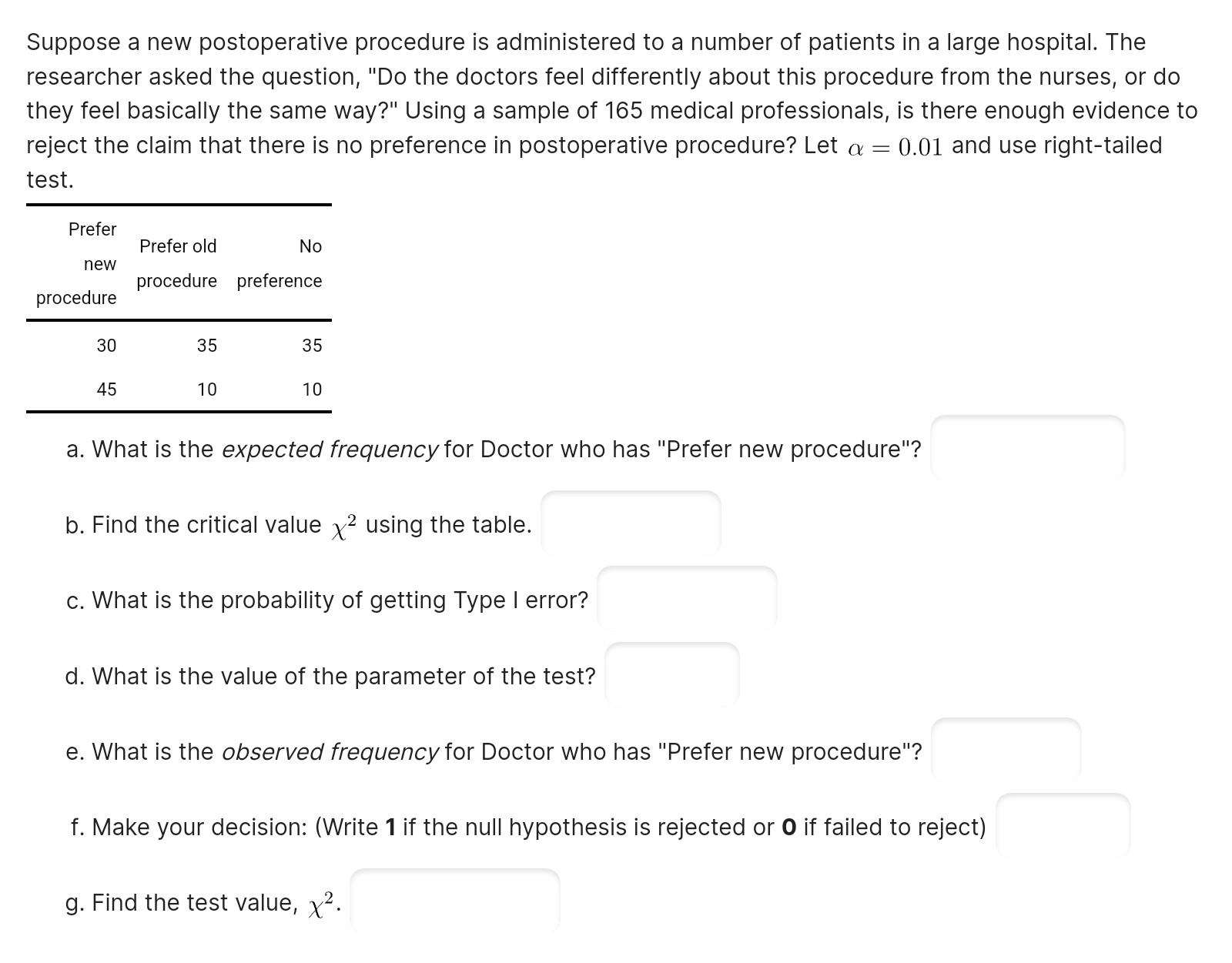 Solved Suppose a new postoperative procedure is administered | Chegg.com