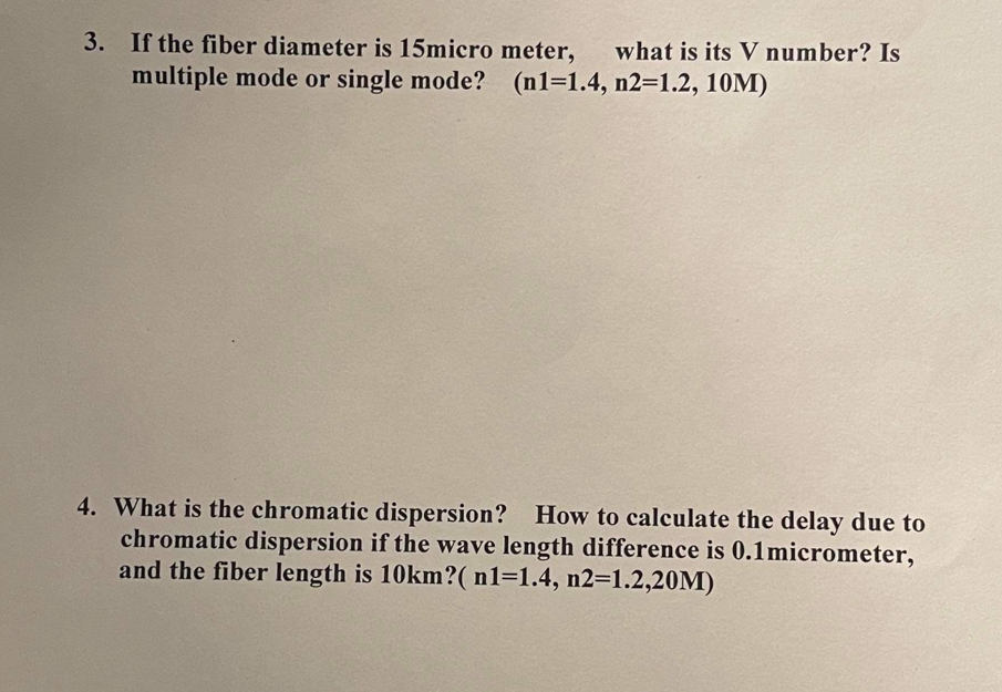 Solved 1. Explain numerical aperture equation? Derive it in | Chegg.com
