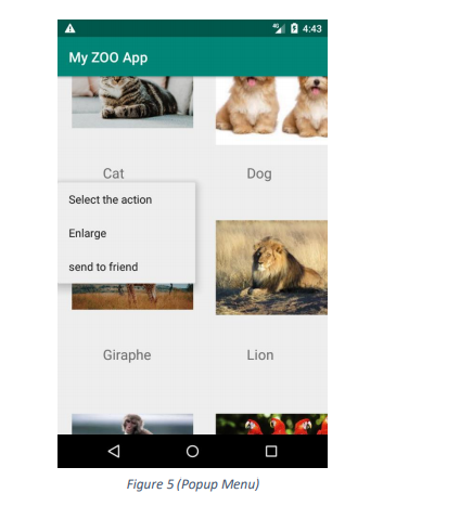 Android Studio Design and implement the following | Chegg.com