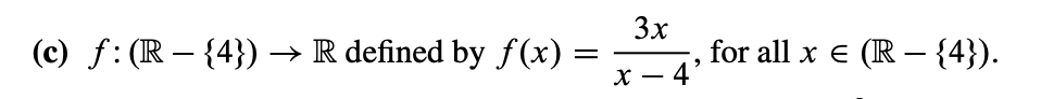 Solved 4 For Each Of The Following Functions Determine If 