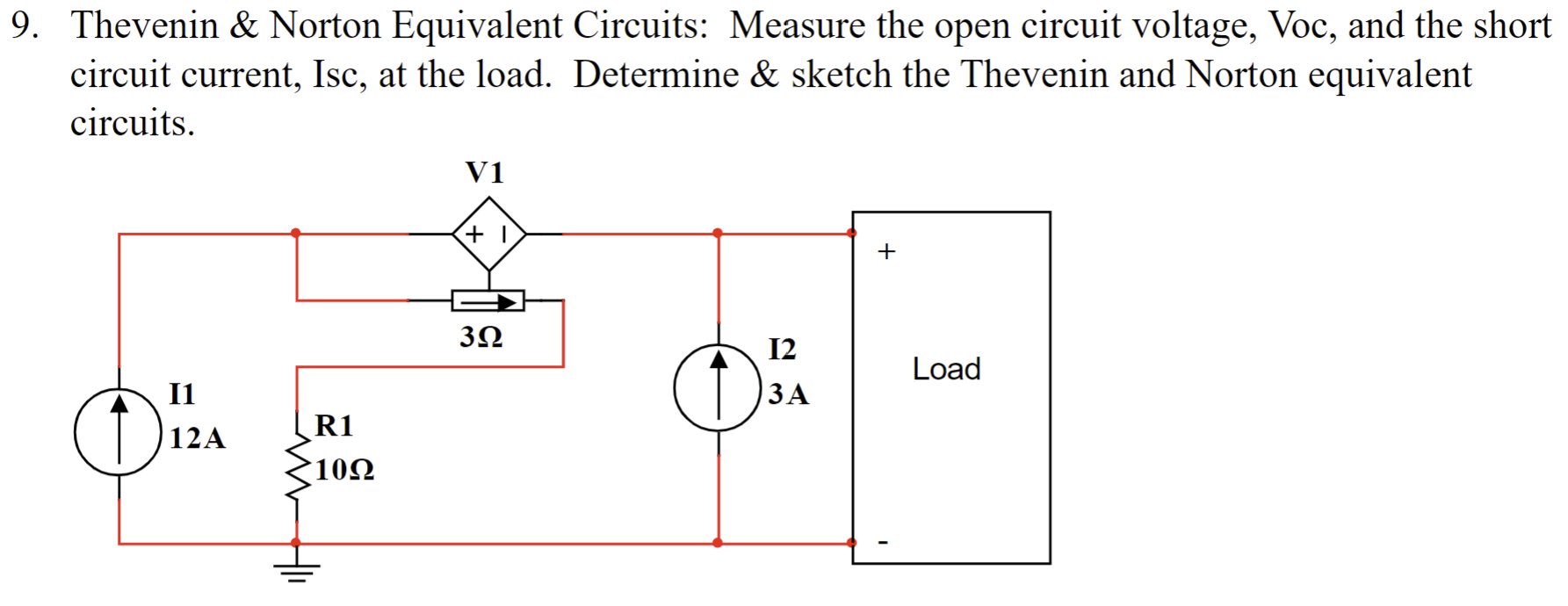 Thevenin & Norton Equivalent Circuits: Measure the | Chegg.com